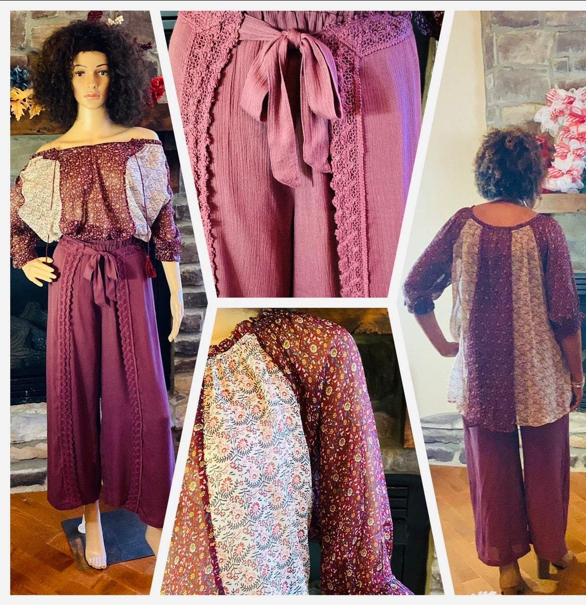 Plum Print Blouse – By Me 2 Style